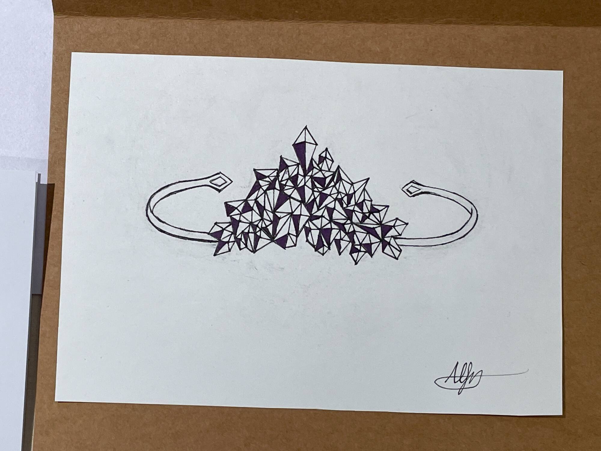Drawing for "Crystalline" Niobium Tiara – Works – The Nelson-Atkins ...