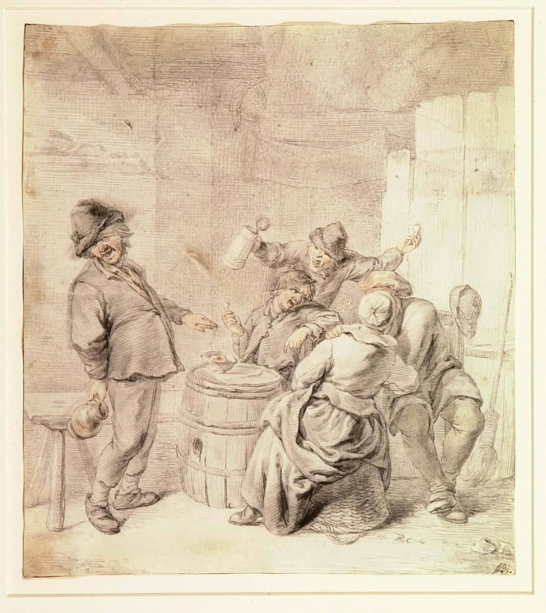 Interior, with Peasants Regaling – Works – The Nelson-Atkins Museum of Art
