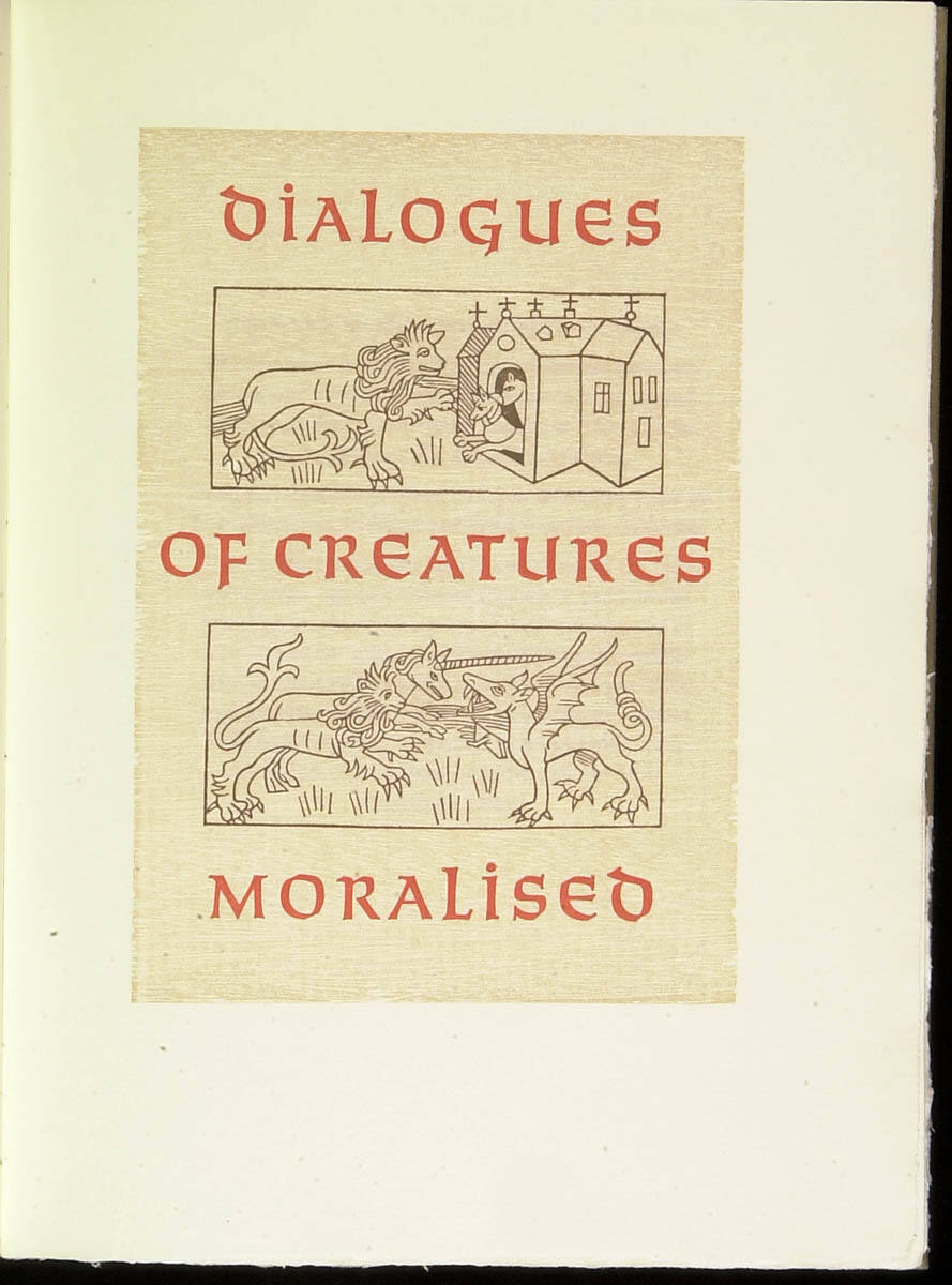 Dialogue of Creatures Moralized – Works – The Nelson-Atkins Museum of Art
