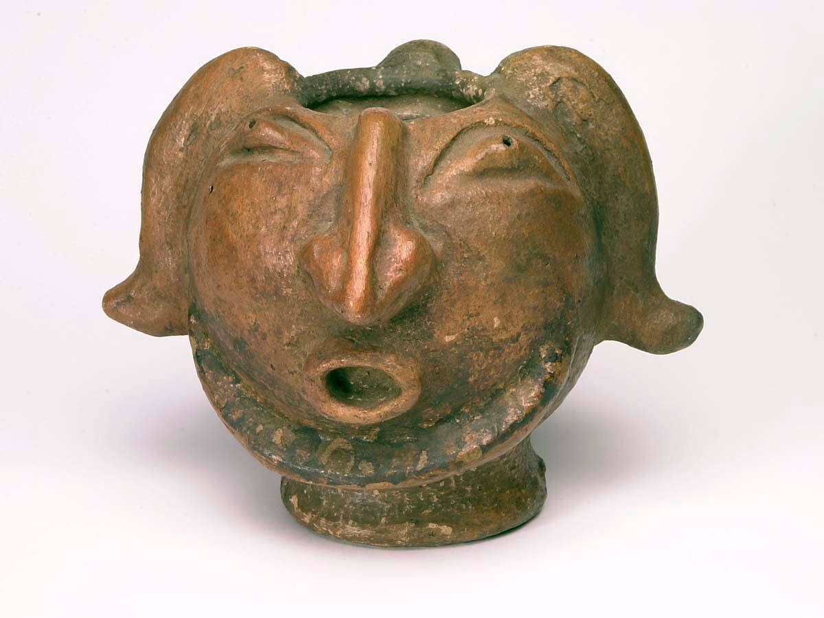 Lidded Vessel with Human and Animal Figures (top) – Works – The Nelson ...