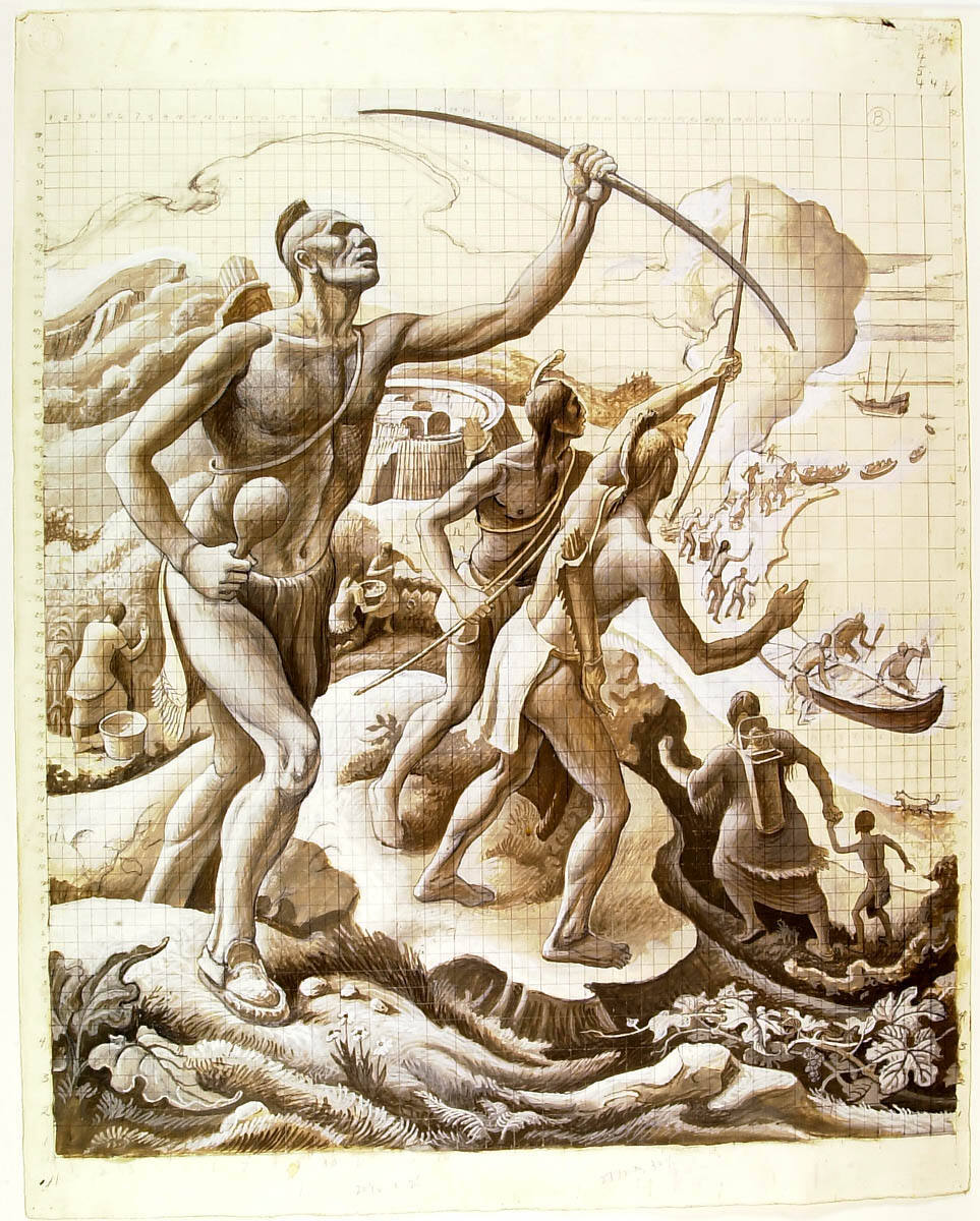 Finished Working Study for "The Seneca Discover the French" – Works ...