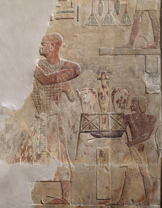 Relief of Mentu-em-hat and Anubis – Works – The Nelson-Atkins Museum of Art