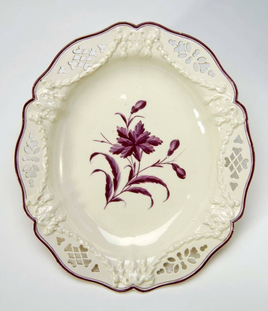 Small Oval Plate to Leeds Creamware Dessert Service – Works – The ...