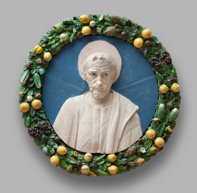 Roundel with the Bust of a Saint – Works – The Nelson-Atkins Museum of Art