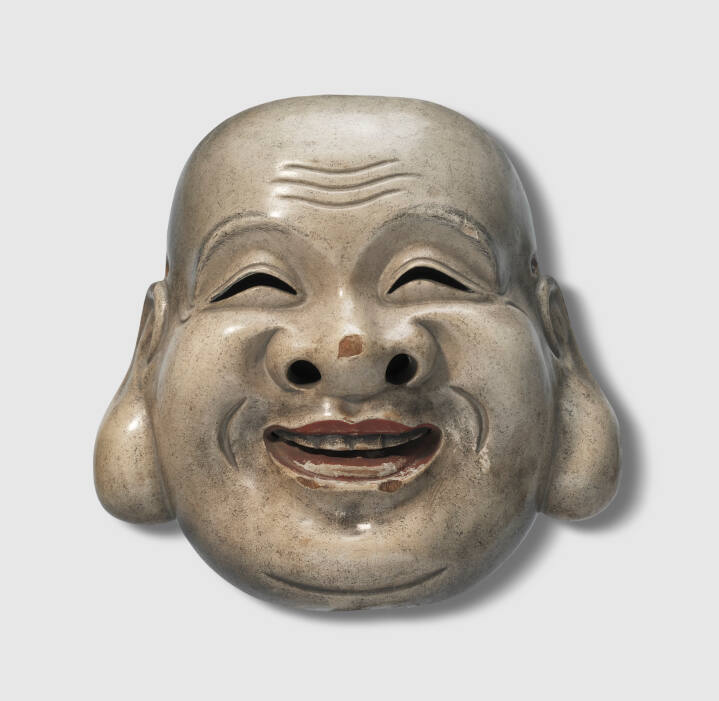 Kyōgen mask of Daikoku, one of the Seven Deities of Good Fortune ...