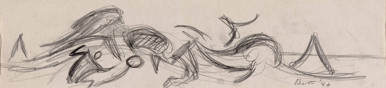 Untitled (Study for "Achelous and Hercules" Mural) – Works – The Nelson ...