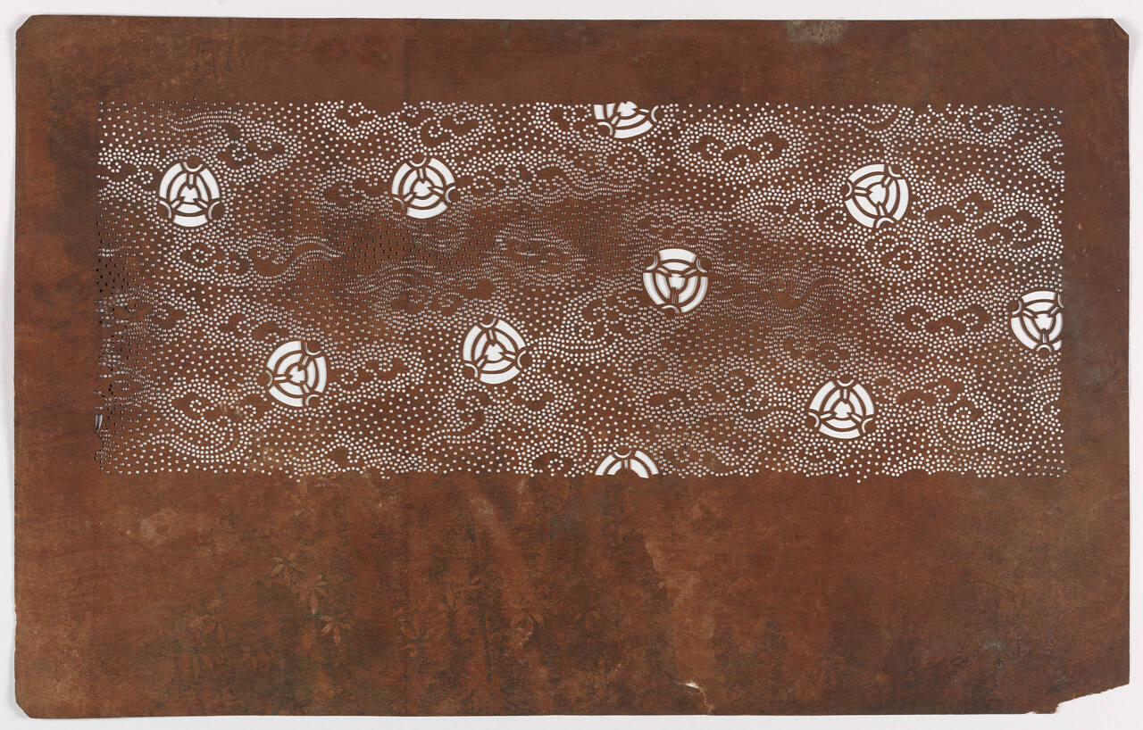 Katagami (stencil for dyeing textiles) – Works – The Nelson-Atkins ...